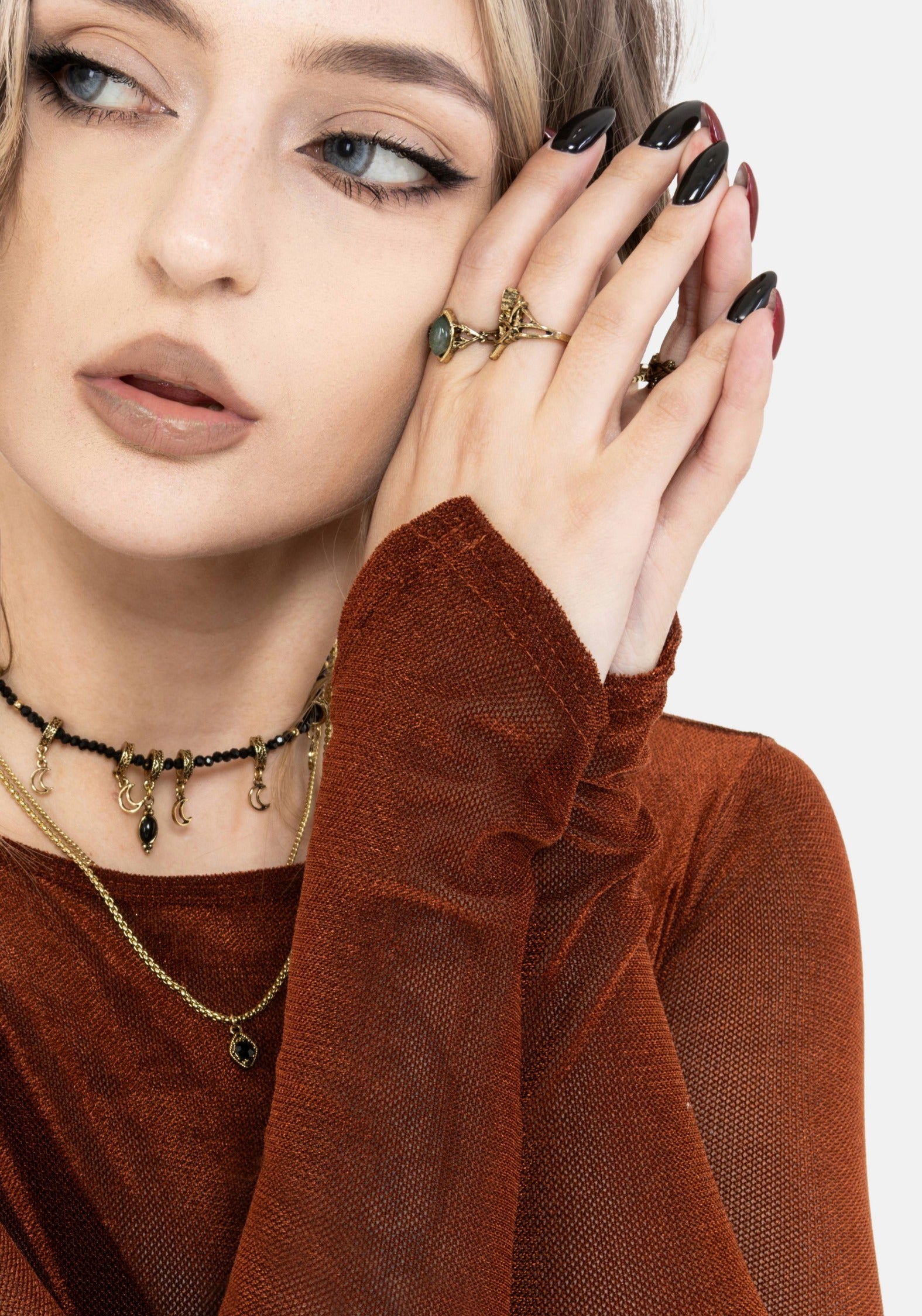 Soulthorn Long Sleeve Mesh Top – Disturbia