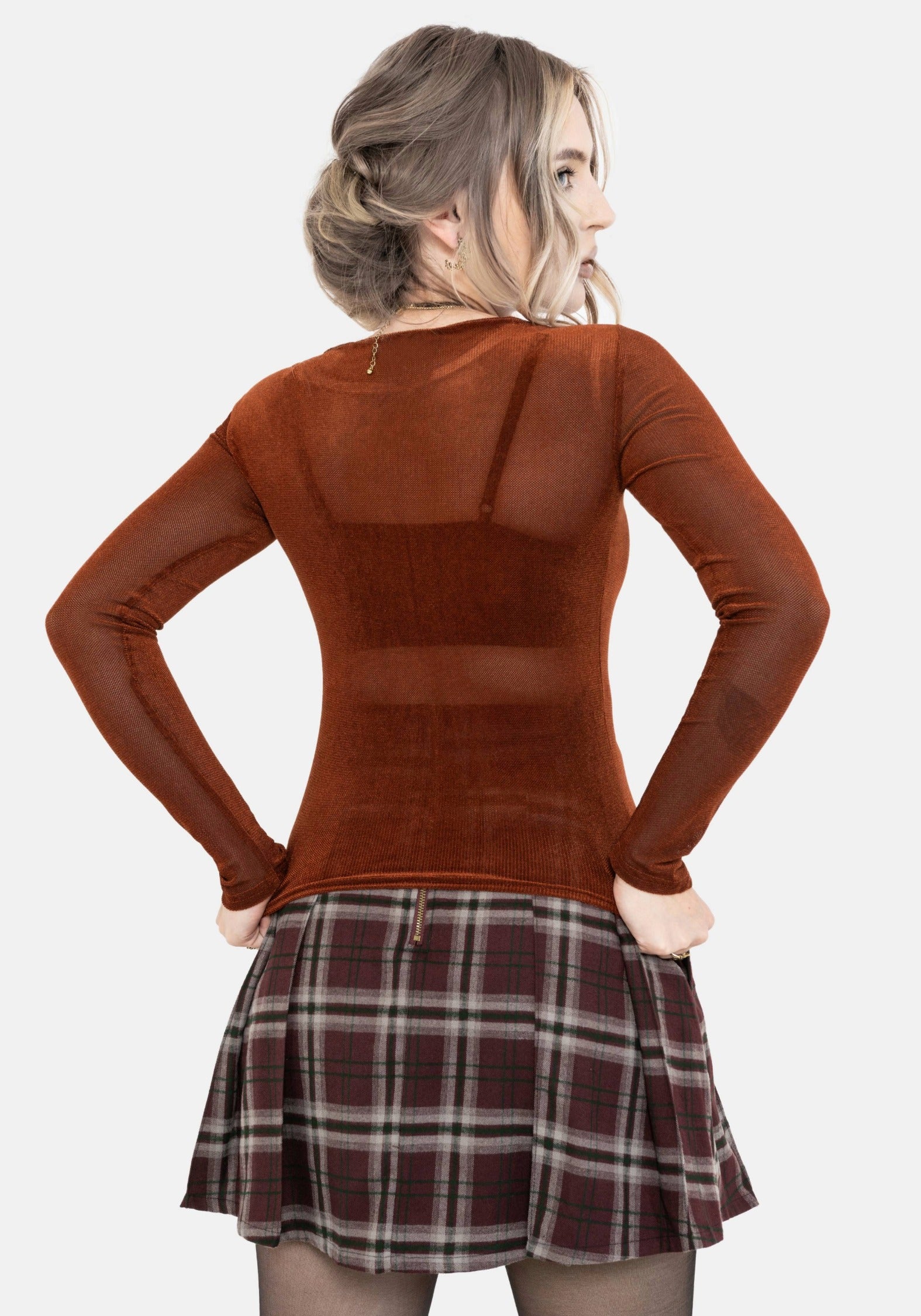 Soulthorn Long Sleeve Mesh Top – Disturbia